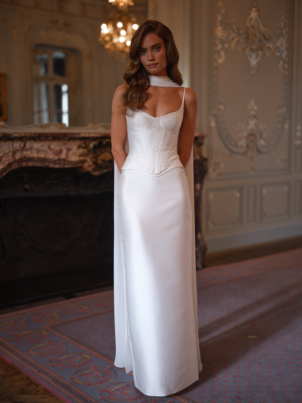 PENELOPE DOUBLE SATIN GOWN – Rosie Etienne